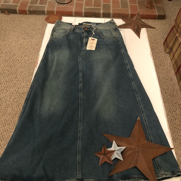 Levi's | Skirts | Levis Maxi Jean Skirt | Poshmark